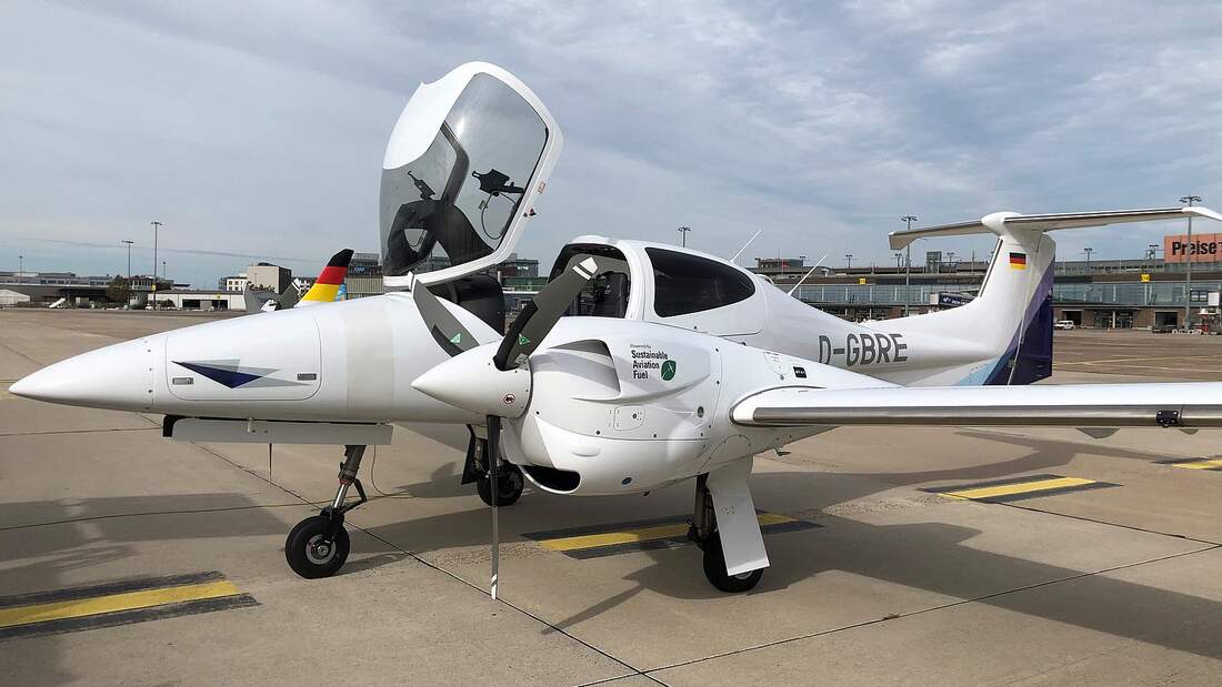 DA42 erstmals mit SAF gestartet | aerokurier